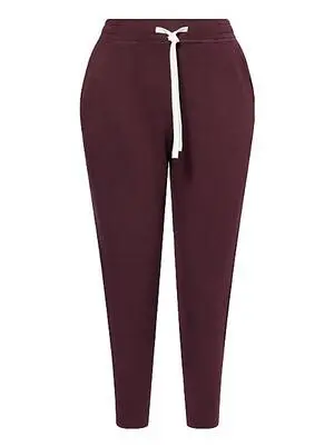 Splits59 Reena Fleece 7/8 Stretch-Modal Jogging Bottoms Dark Cherry