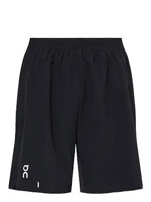 On Brand-print Stretch-woven Shorts - Black