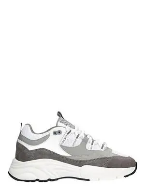 CLEENS Aero Runner Leather, Suede And Mesh Trainers - White/oth