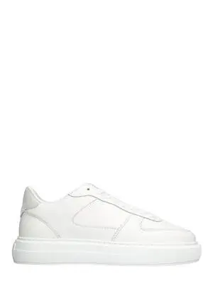 CLEENS Court Leather Trainers - White