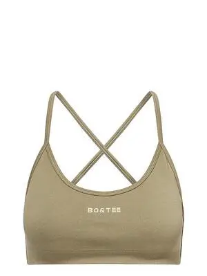 Bo+tee Seamless Branded Sports Bra - Light Green