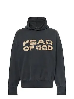 Fear Of God Relaxed-fit Cotton-jersey Hoodie - Black