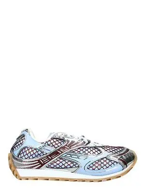 Bottega Veneta Orbit Woven Trainers - Silver