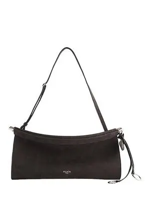 Alaïa Le Click East West Leather Shoulder Bag 840 - Anthracite