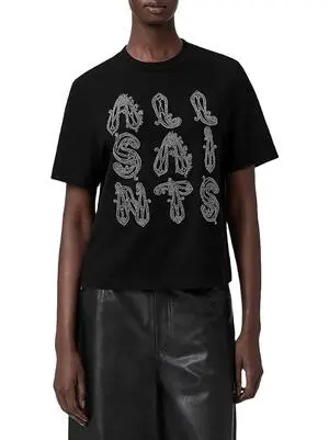 ALLSAINTS Ella Lisa Tee - Black