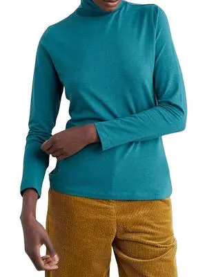 SEASALT CORNWALL Long Sleeve Turtleneck Top - Mast