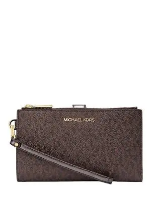 Michael Kors Monogram Wristlet - Chocolate