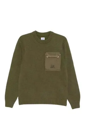 C.P. COMPANY Chest-pocket Knit Sweater - Green