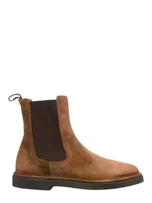 ALEXANDER HOTTO Suede Chelsea Boots - Brown