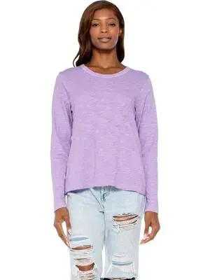 WILT CLOTHING WILT Clothing Long Sleeve Crewneck Top Lilies