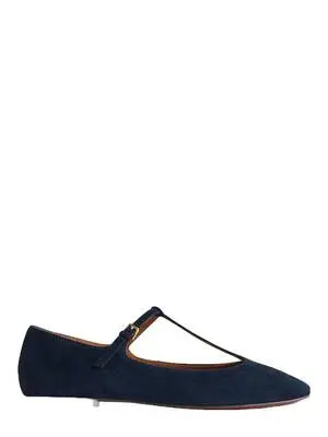 Madewell Mylie T-strap Flat - Deep Indigo
