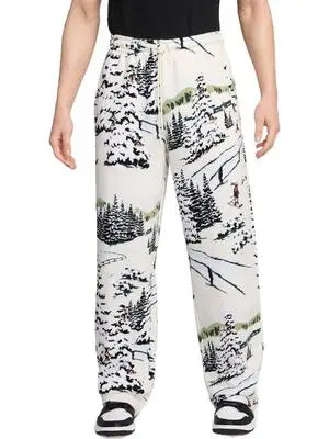 JORDAN Holiday Print Brooklyn Fleece Sweatpants - Sail