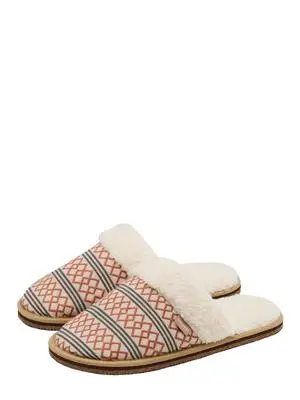 FEELGOODZ Artisan Woven Mule Slipper - Persimmon