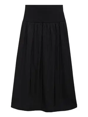 MANGO Gathered A-Line Skirt