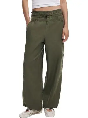 Desigual Cotton Toggle Joggers Khaki