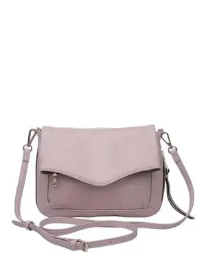 MODA LUXE Foldover Crossbody Bag - Natural