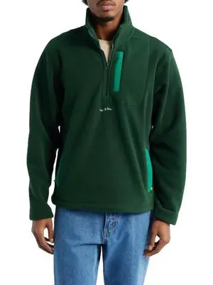 MUSEUM OF PEACE & QUIET Summit Polar Fleece Quarter Zip Pullover - Forest