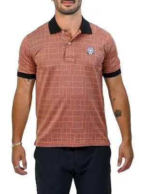MACEOO Mozart Lines Tipped Polo - Orange