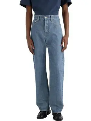 Jacquemus Le De Nimes Droit Straight-leg Jeans - Blue
