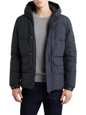 SAVE THE DUCK Alter Waterproof Hooded Puffer Jacket - Black