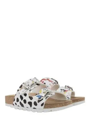 MASTER OF ARTS Disney Dalmatian Print Sandals - White