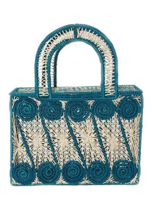 AMAZÓNICA Chila Handbag - Teal/beige