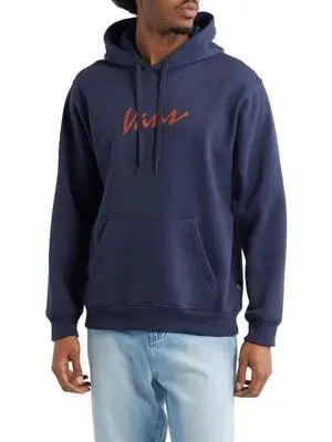 VANS Scripted Logo Hoodie Parisian Night