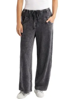 CITY BLUES Drop Waist Lounge Pants - Black