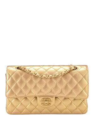 CHANEL Iridescent Quilted Classic Double Flap Medium