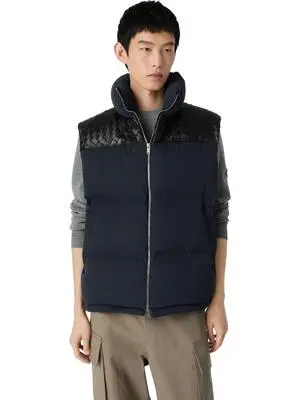 BOTTEGA  VENETA Tech Nylon Puffer Gilet - Midnight Blue