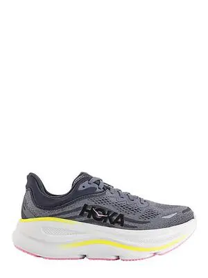 HOKA Bondi 9 Mesh Low-Top Trainers Charcoal Grey Grey Skies