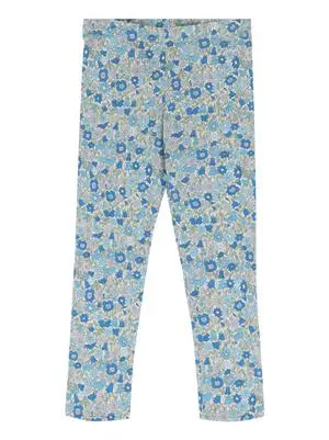 Gucci Floral Print Leggings - Blue