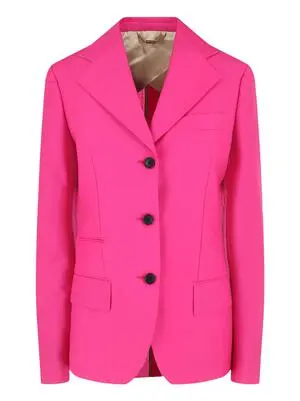 Versace Mohair-blend Blazer - Pink
