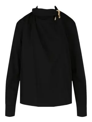 Bottega Veneta Draped Blouse - Black