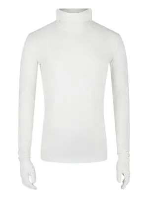 Givenchy Long-sleeve Balaclava Shirt With Gloves - White