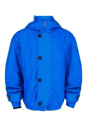 FERRAGAMO Coated Hooded Jacket - Blue