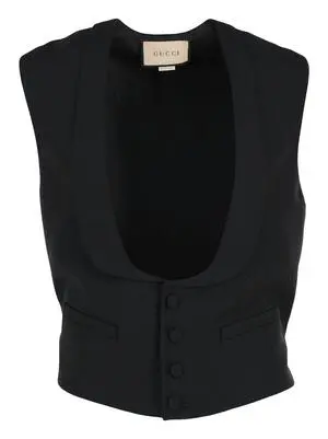 Gucci Wool Blend Vest - Black