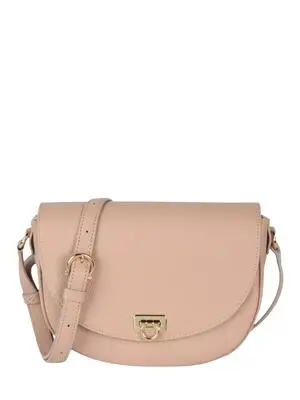 FERRAGAMO Gancini Buckle Crossbody Bag - Pink