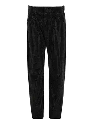 FERRAGAMO Crystal Embellished Pants - Black