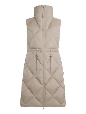 Varley Down Navine Longline Gilet - Beige
