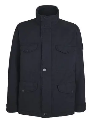Stone Island Moleskin-lined Compass Field Jacket - Navy
