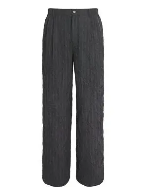 Simkhai Crinkle-effect Franco Trousers - Navy