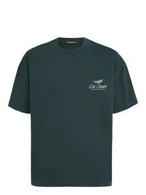 COLE BUXTON Cotton Logo T-shirt - Green