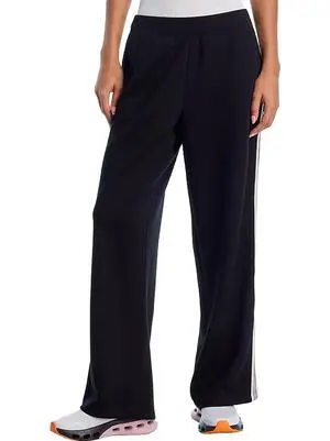 Aqua Side Striped Pants - Black