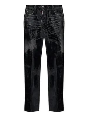 Dsquared2 X Kiss Carrot Stretch Jeans - Black