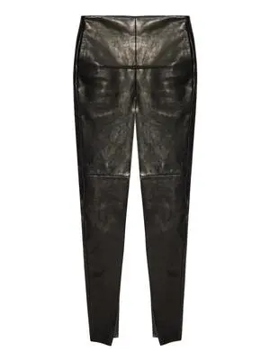 Rick Owens Sliced" Leather Maxi Skirt - Black