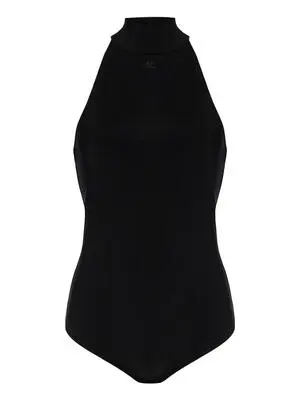 COURREGES Turtleneck Bodysuit With Open Back