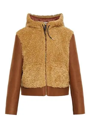 Marni Wool Jacket With Hood - Brown