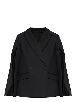 ALLSAINTS Luna Cape Blazer - Black
