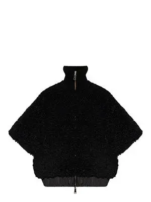 Moncler Reversible Poncho - Black